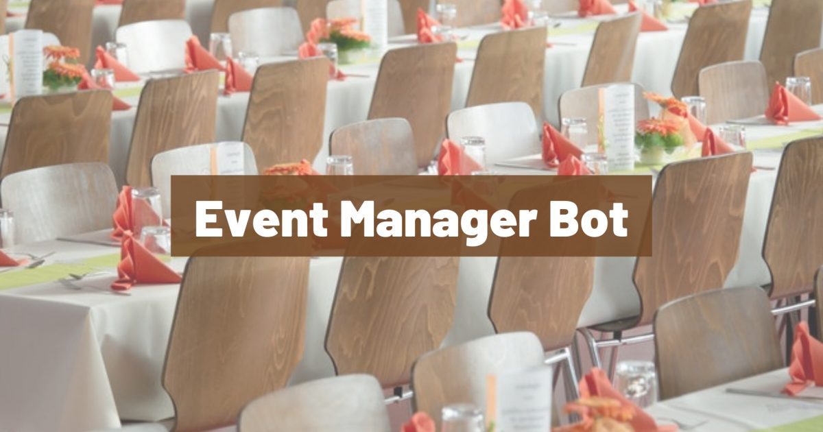 Services-Event Manager Bot – IntelliTicks – AI-Powered Live Chat for ...